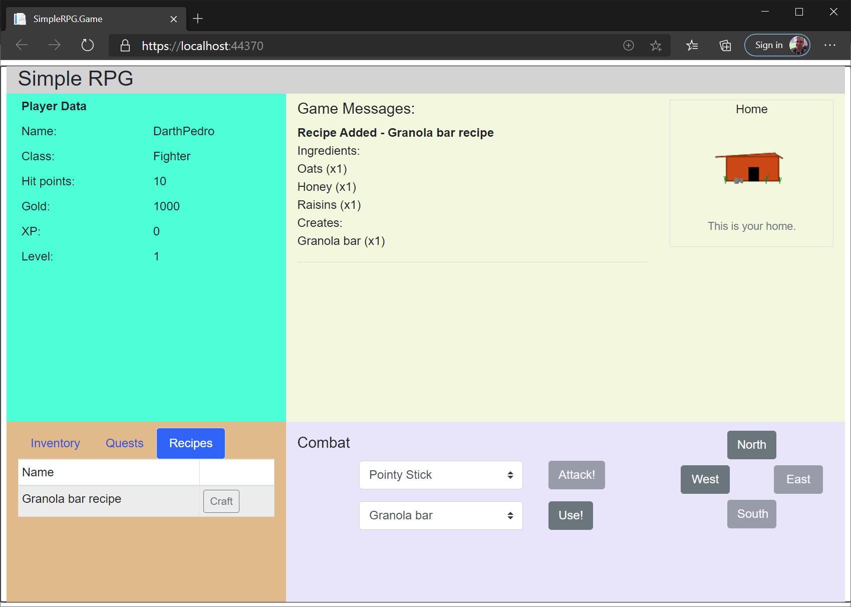 Lesson 4.7: Ability to Display Quest and Recipe Data – DarthPedro's Blog