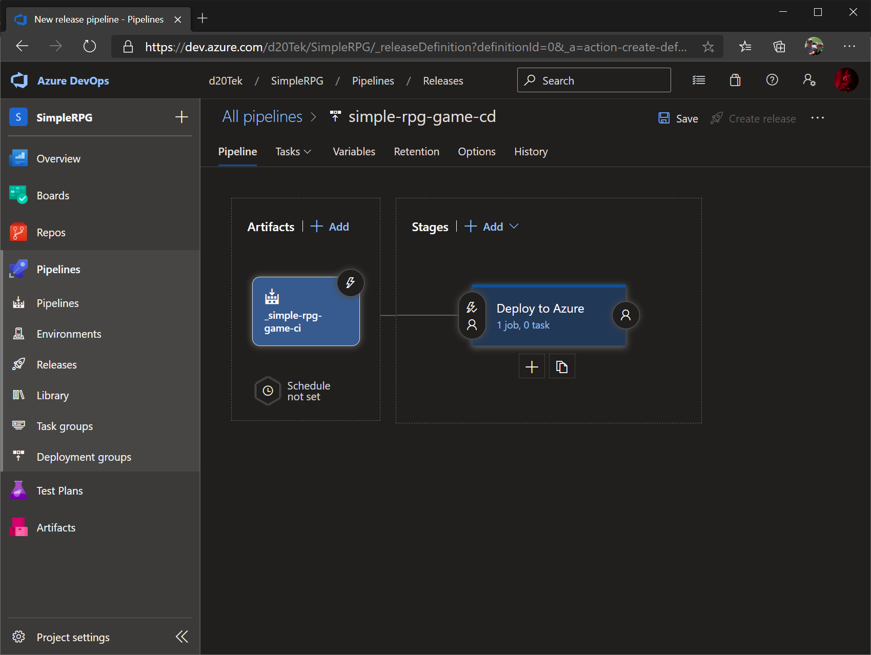Lesson 5.3: Create Continuous Delivery Pipeline for Blazor app ...