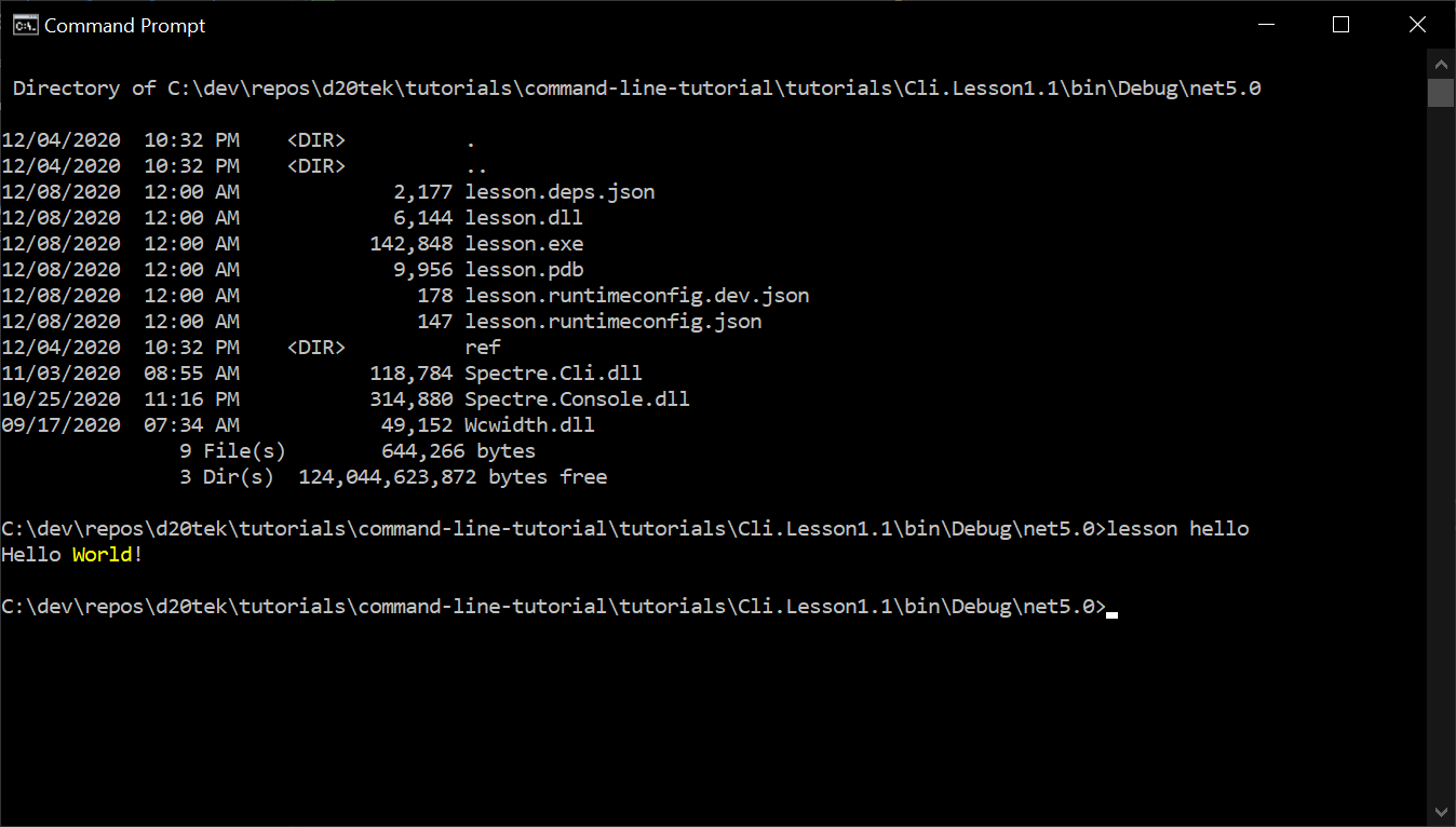 Lesson 1.1: Starting with Spectre.Console.Cli – DarthPedro's Blog