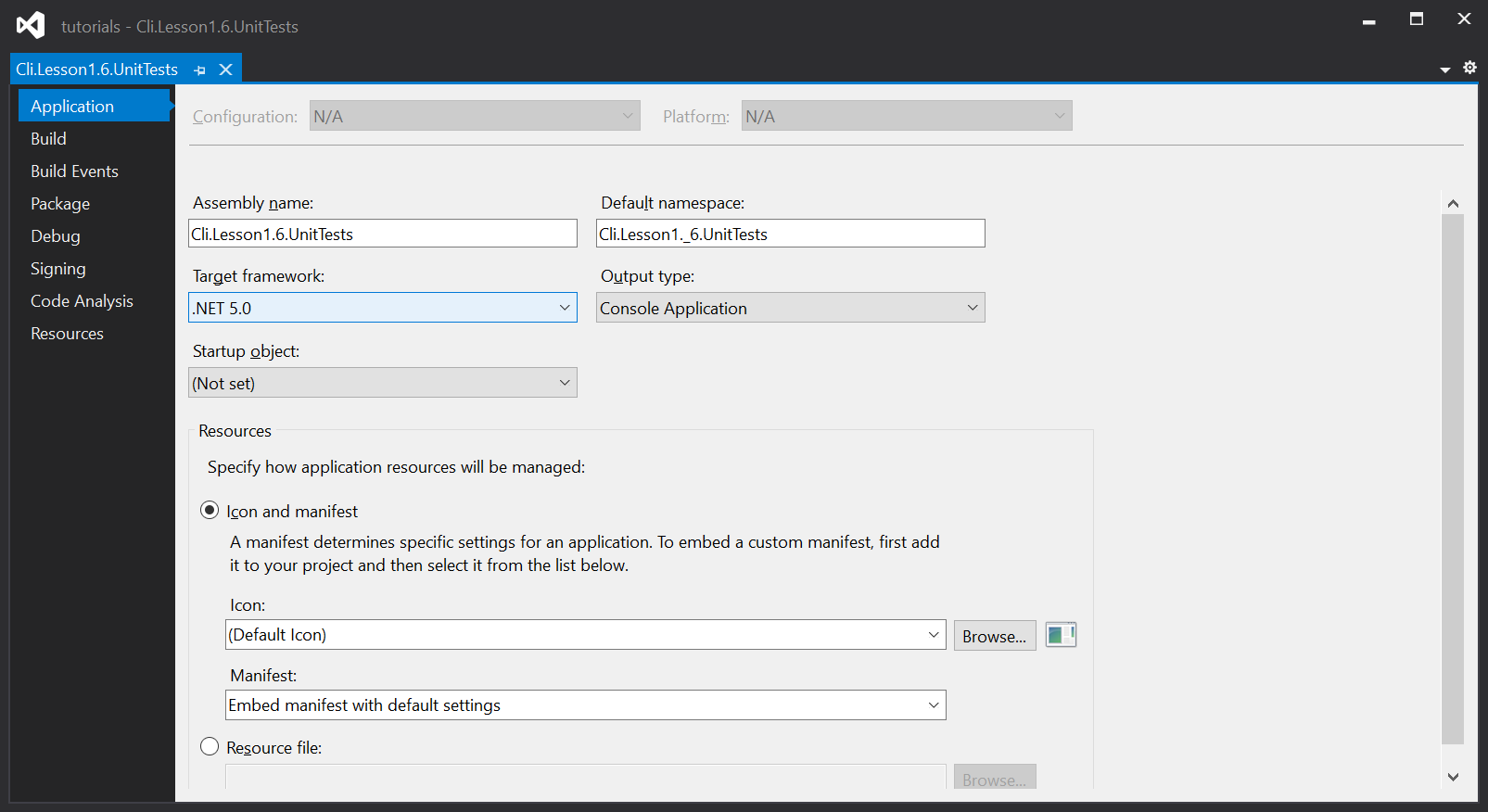 Lesson 1.7: Setting Up Unit Test Project – DarthPedro's Blog