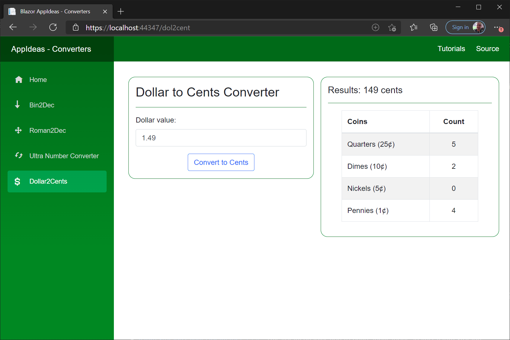 App-Idea 4: Dollar to Cents App – DarthPedro's Blog